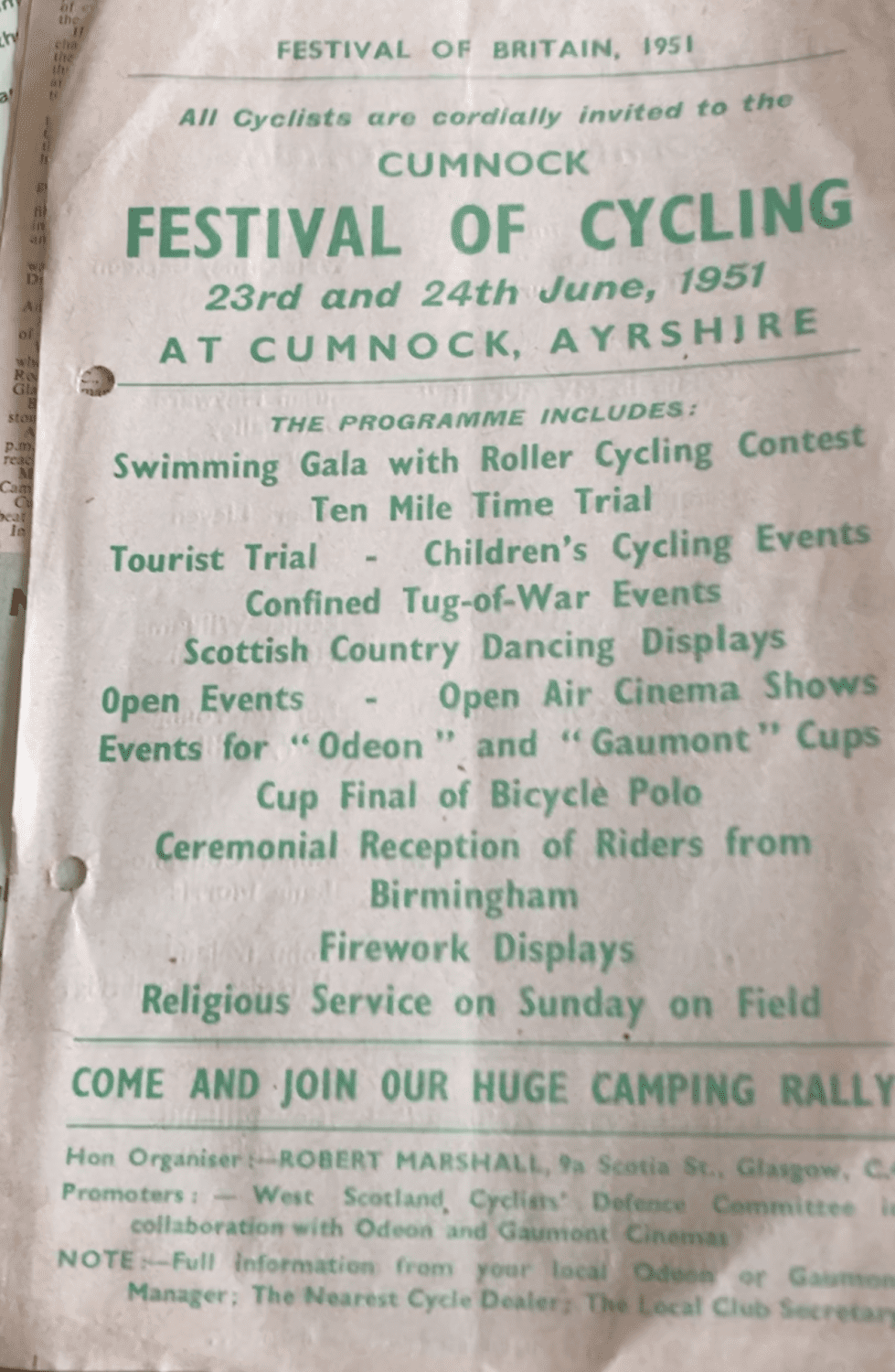 Places – Leisure – Cumnock History Group